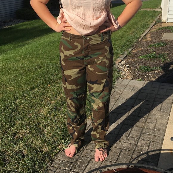 Vintage | Jeans | New Deadstock Authentic Vintage Bdu Army Camo Cargo ...